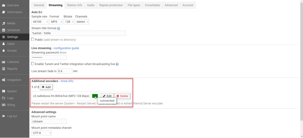 radioboss.fm | Additional Encoders - radioboss.fm