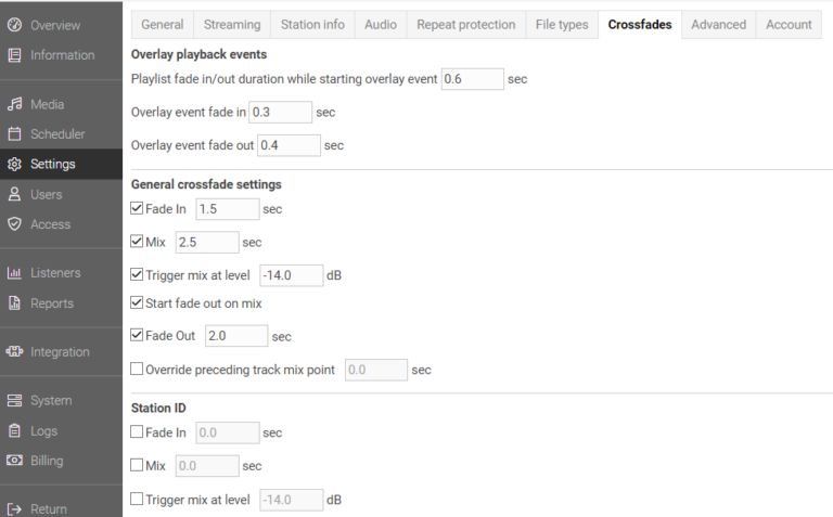 radioboss.fm | Crossfading - radioboss.fm